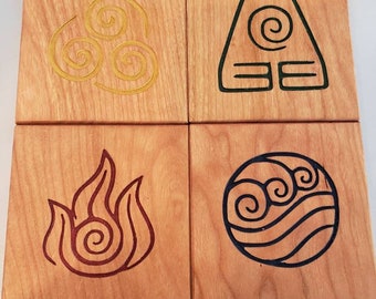 Wood Avatar Coasters - Etsy