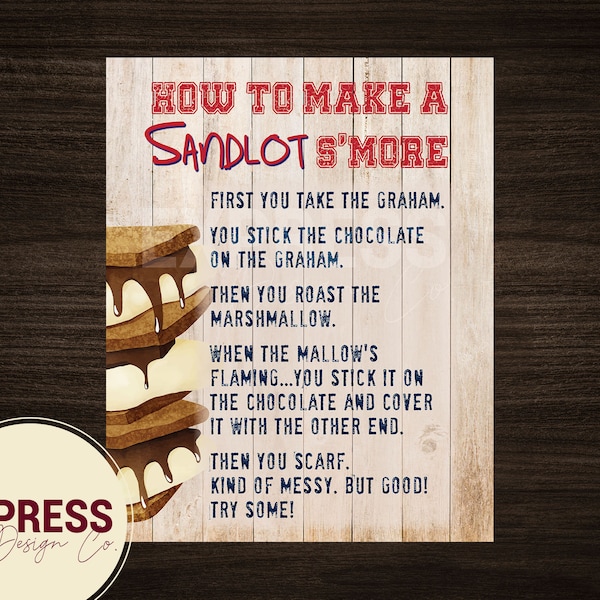 Smores Sign - Etsy