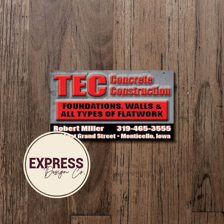 Customized Personalized Concrete Construction Business Cards FREE ...