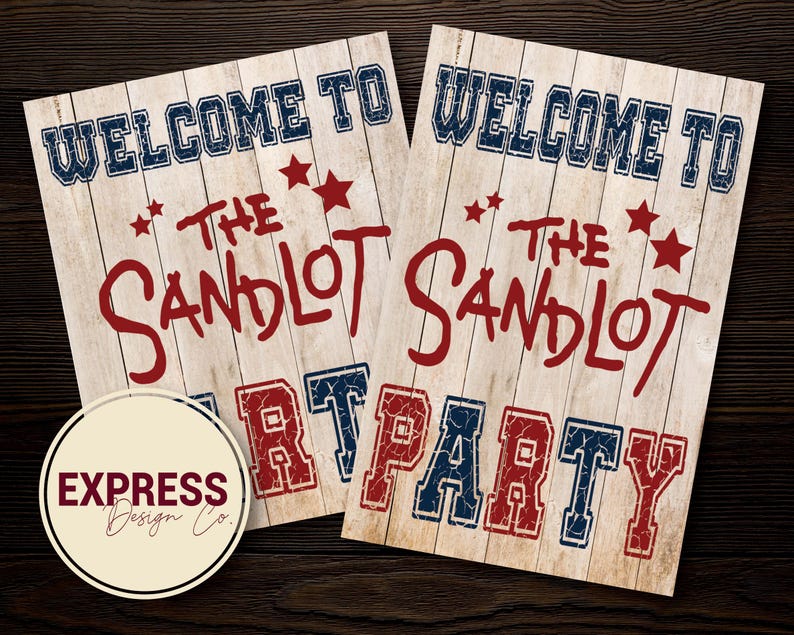 Sandlot Party Welcome Sign - Etsy