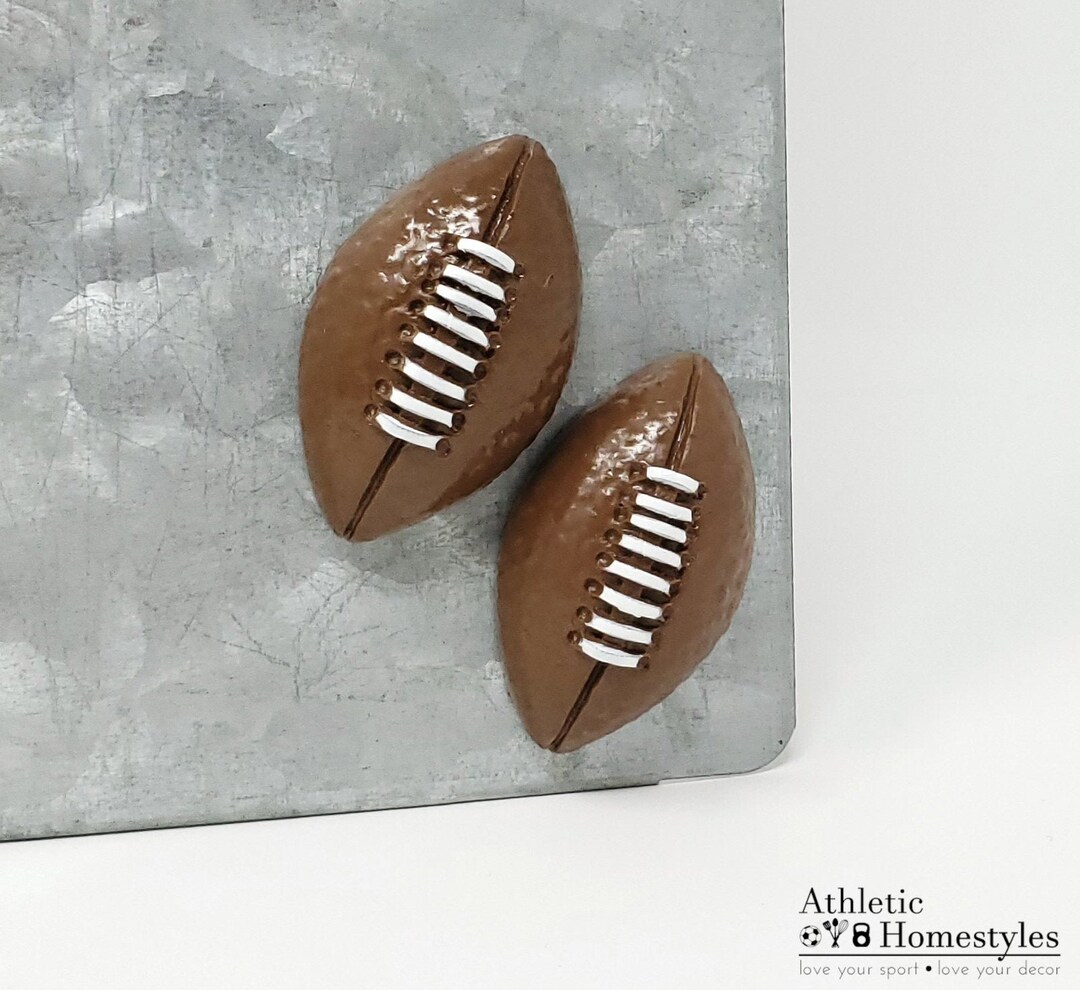 Football Fridge Magnet Pack of 2 / NFL Game Day Kitchen Decor / Sports ...