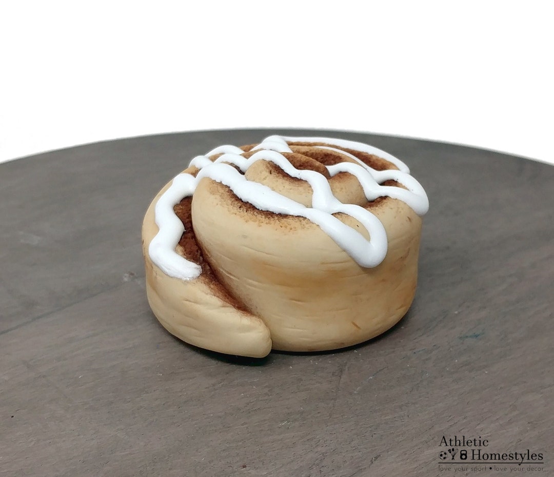 Faux Cinnamon Roll Ornament / Fake Food Valentine's Day Gift Artificial ...