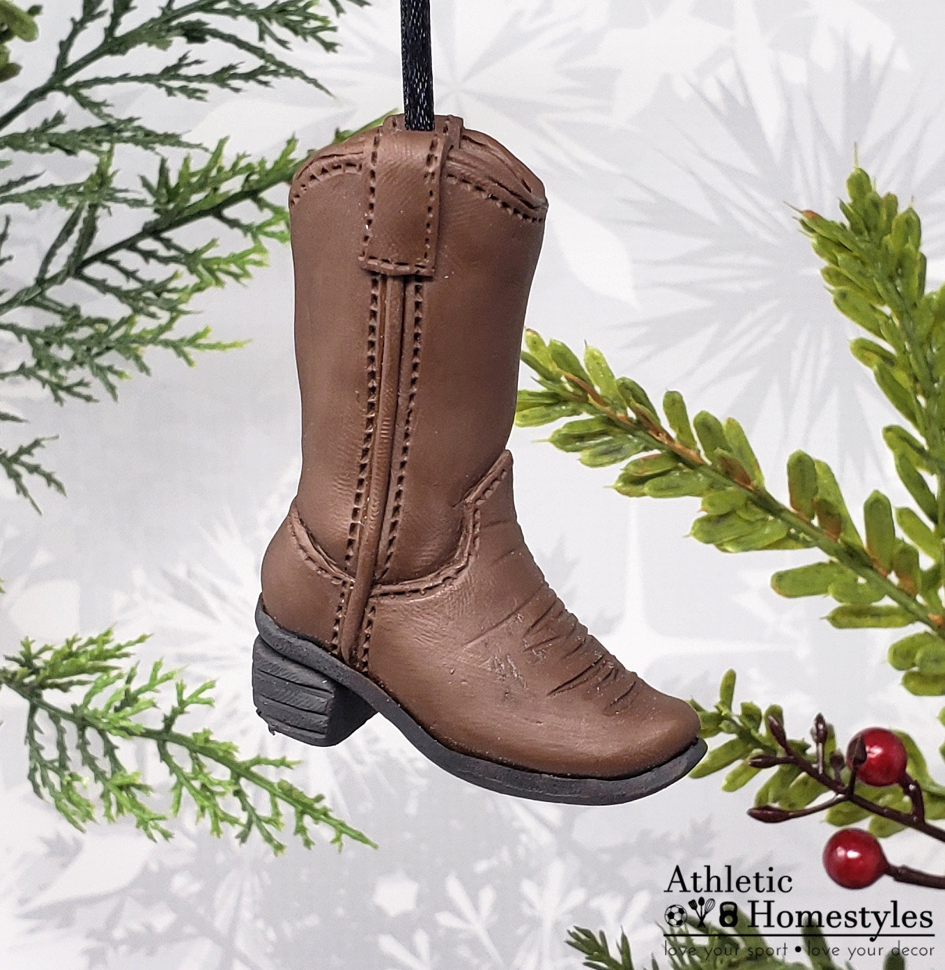 Cowboy Boot Ornament / Cowgirl Ornament / Horse lover gift / | Etsy