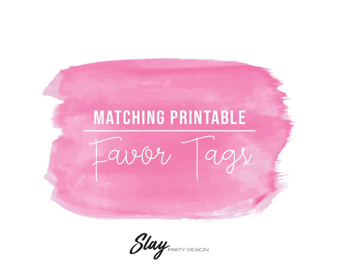 Matching FAVOR TAGS Add-on to Any Design in Shop, Gift Tag, Favor Tag ...