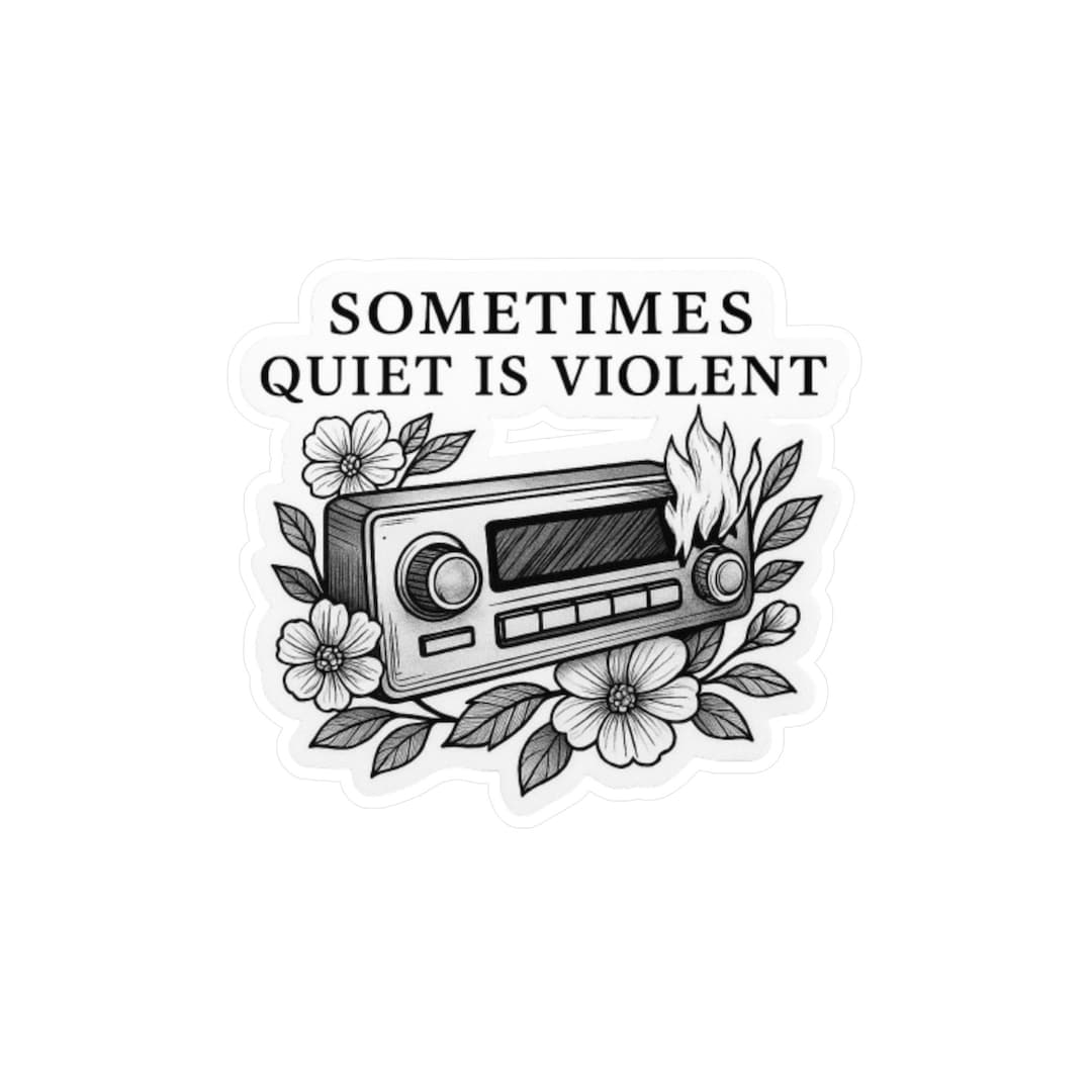Twenty One Pilots Vinyl Sticker – "sometimes Quiet is Violent" - Etsy