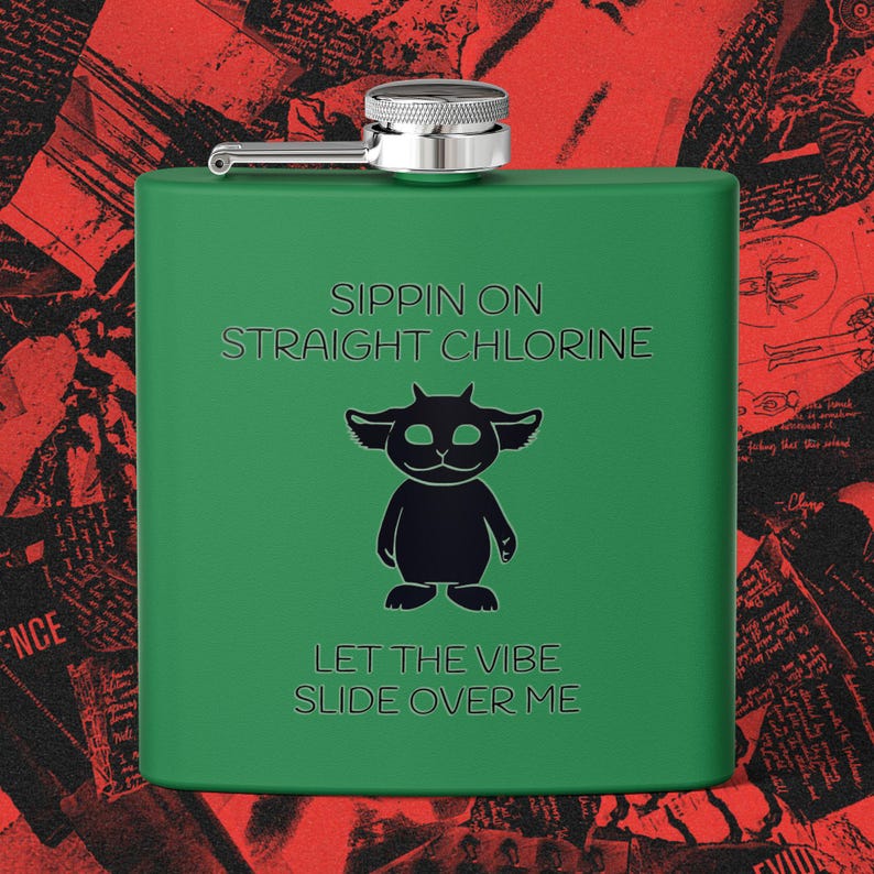 Ned From Twenty One Pilots Sippin' on Straight Chlorine Flask - Etsy