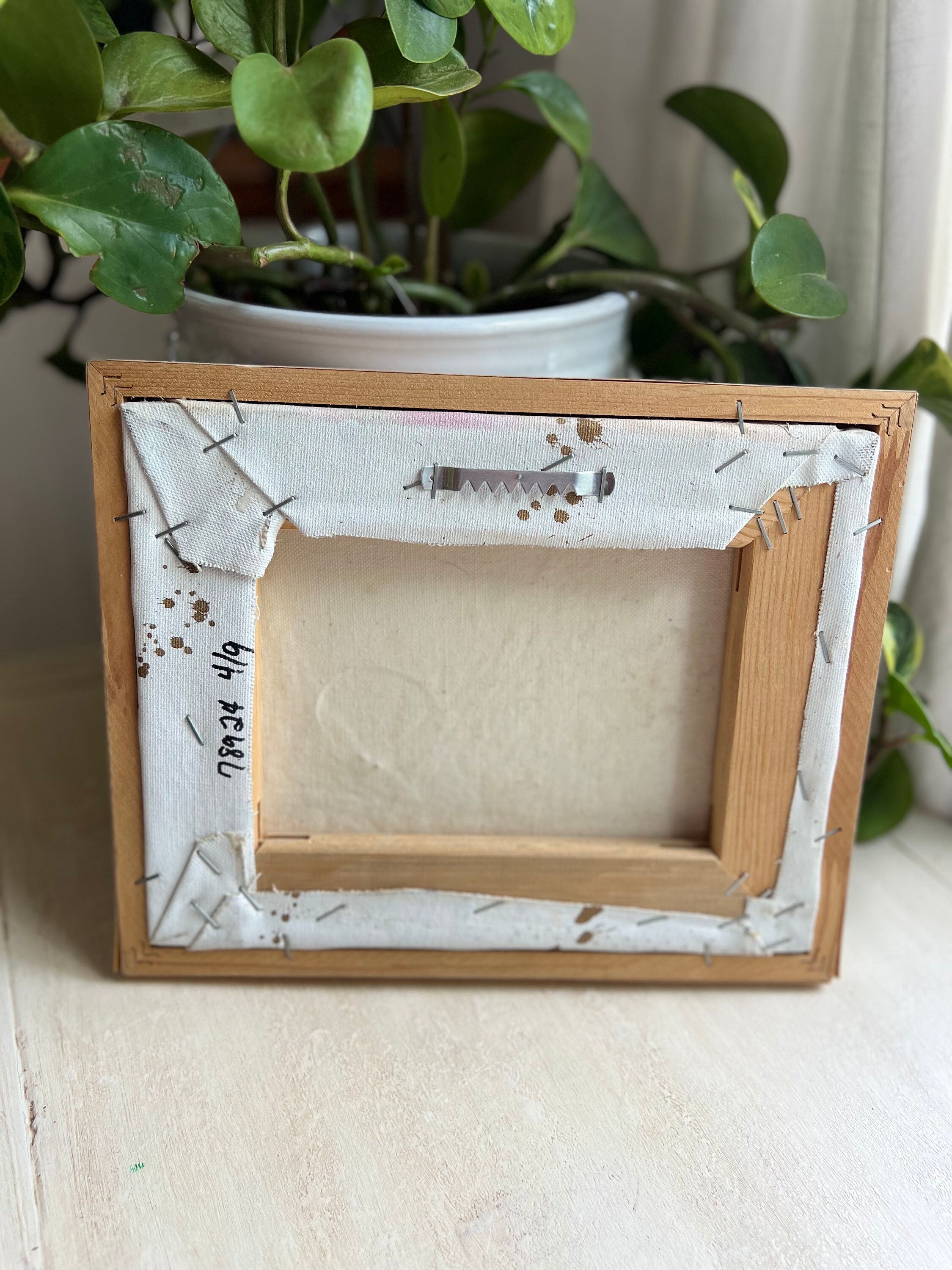 Vintage Pink Coquette 1980s Abstract/ Pink Wall Art / Handmade Impasto ...