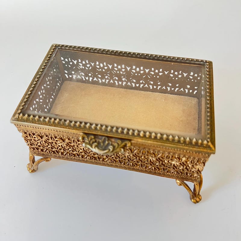 Antique Jewelry Box - Etsy