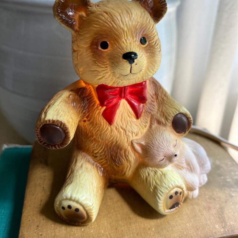 Teddy Bear Lamp - Etsy