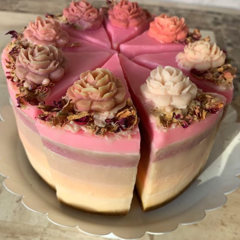 Pink Sugar Soap Gourmet Soap Cake Soap Pink Sugar Cake - Etsy