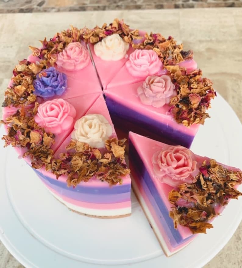 Pink Sugar Soap Gourmet Soap Cake Soap Pink Sugar Cake - Etsy