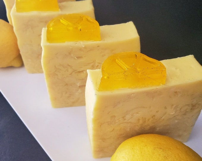 Lemon Cream Soap, All Natural Lemon Verbena Soap - Etsy