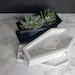 Coffin Mini Planter & Saucer, Goth Succulent Planter Decor, Indoor ...