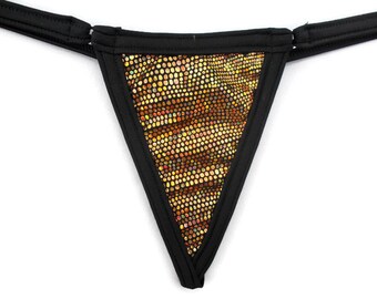 Shiny Gold Panties | Etsy