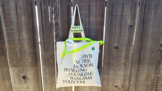 GOT7 AHGASE K-POP Merch Tote Bag Lanyard 1 | Etsy