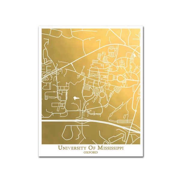 Ole Miss Map - Etsy