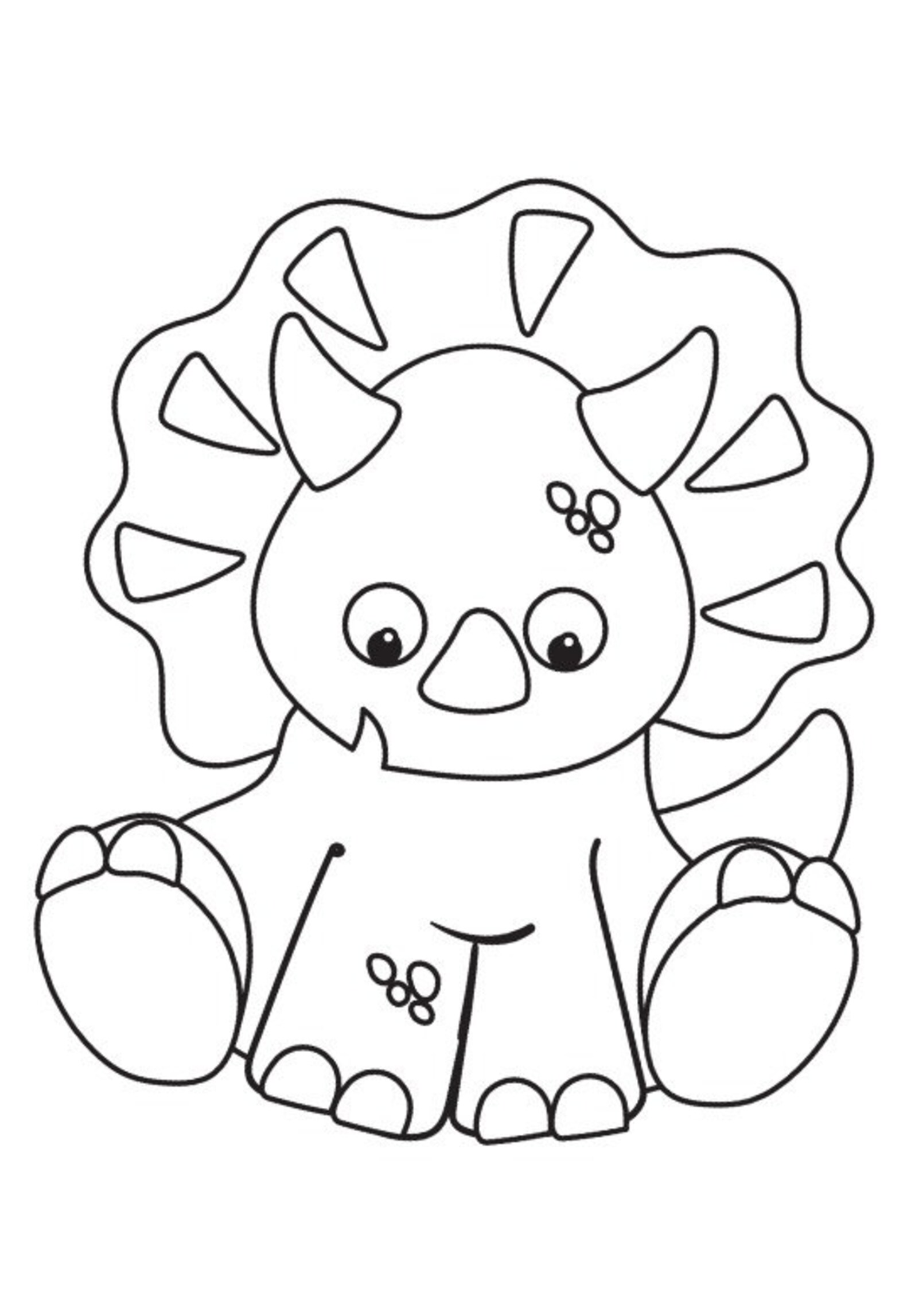 15 Cute Dino Coloring Pages Pictures to Download & Print for | Etsy