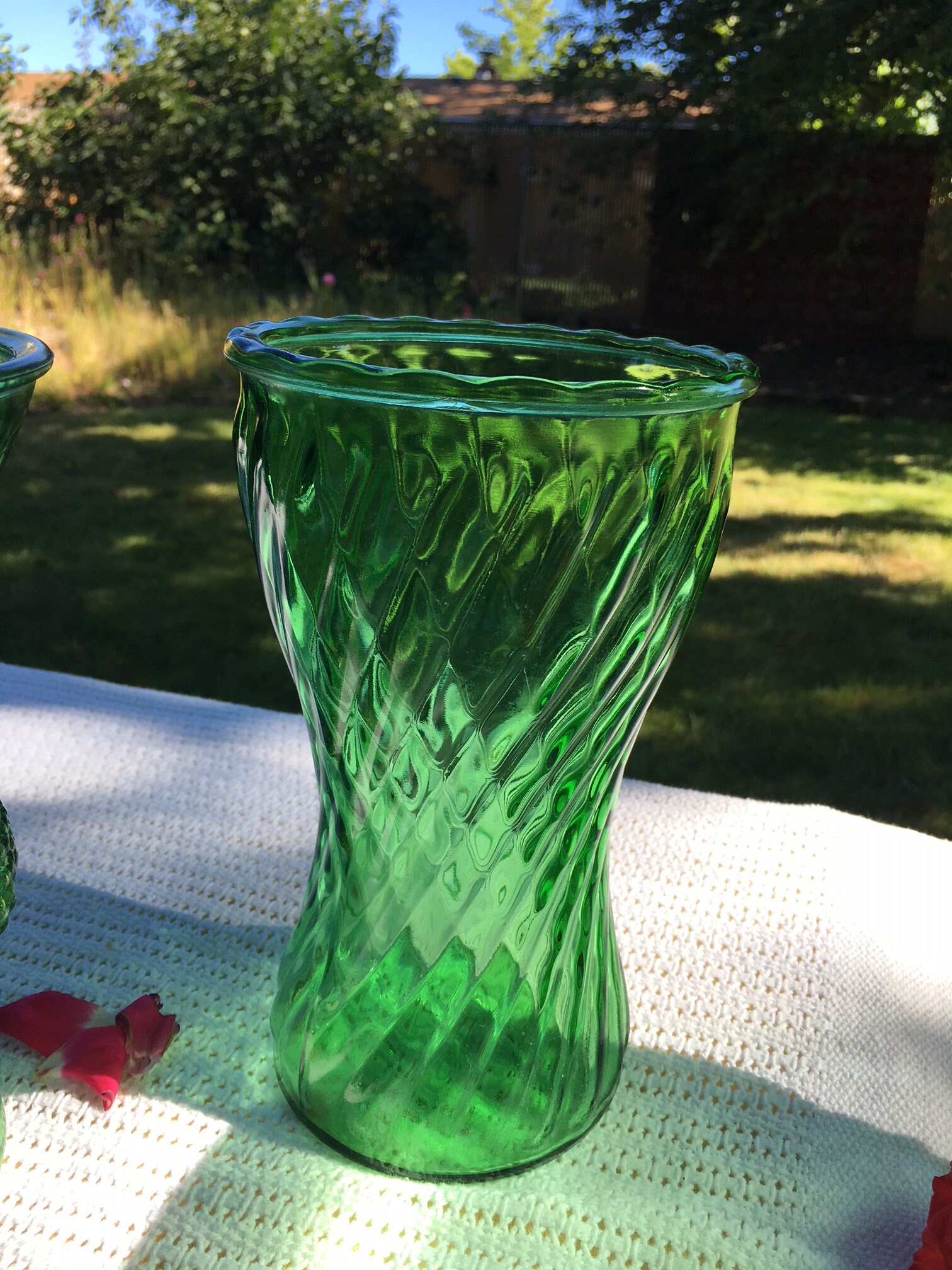 Vintage Emerald Glass Collection | Etsy New Zealand