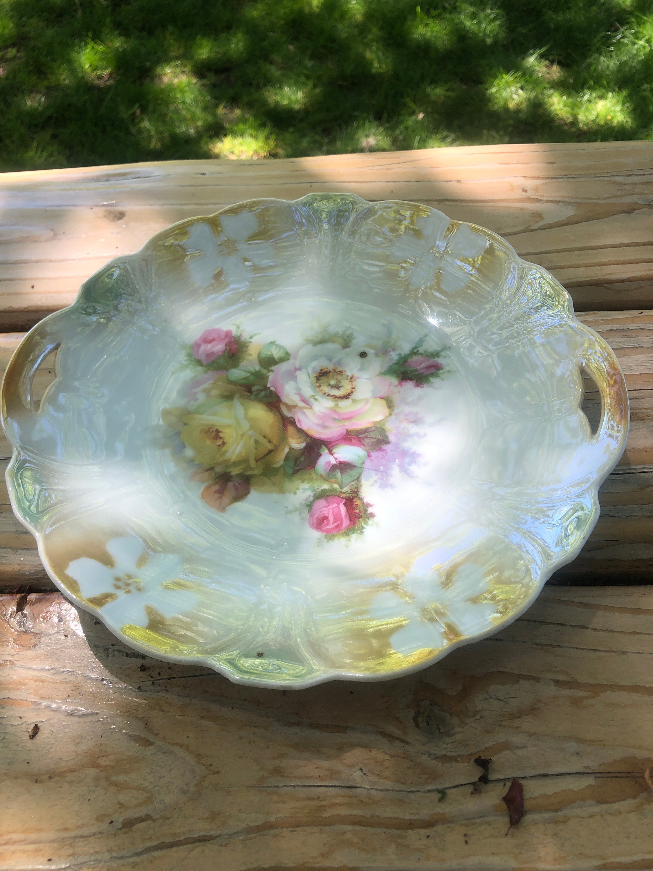 Red Lion Lehmann Arzberg Cake Plate, Bavaria, 30's - Etsy