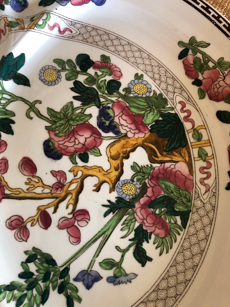 4 Booths Indian Tree Grill Plates England, 50s - Etsy