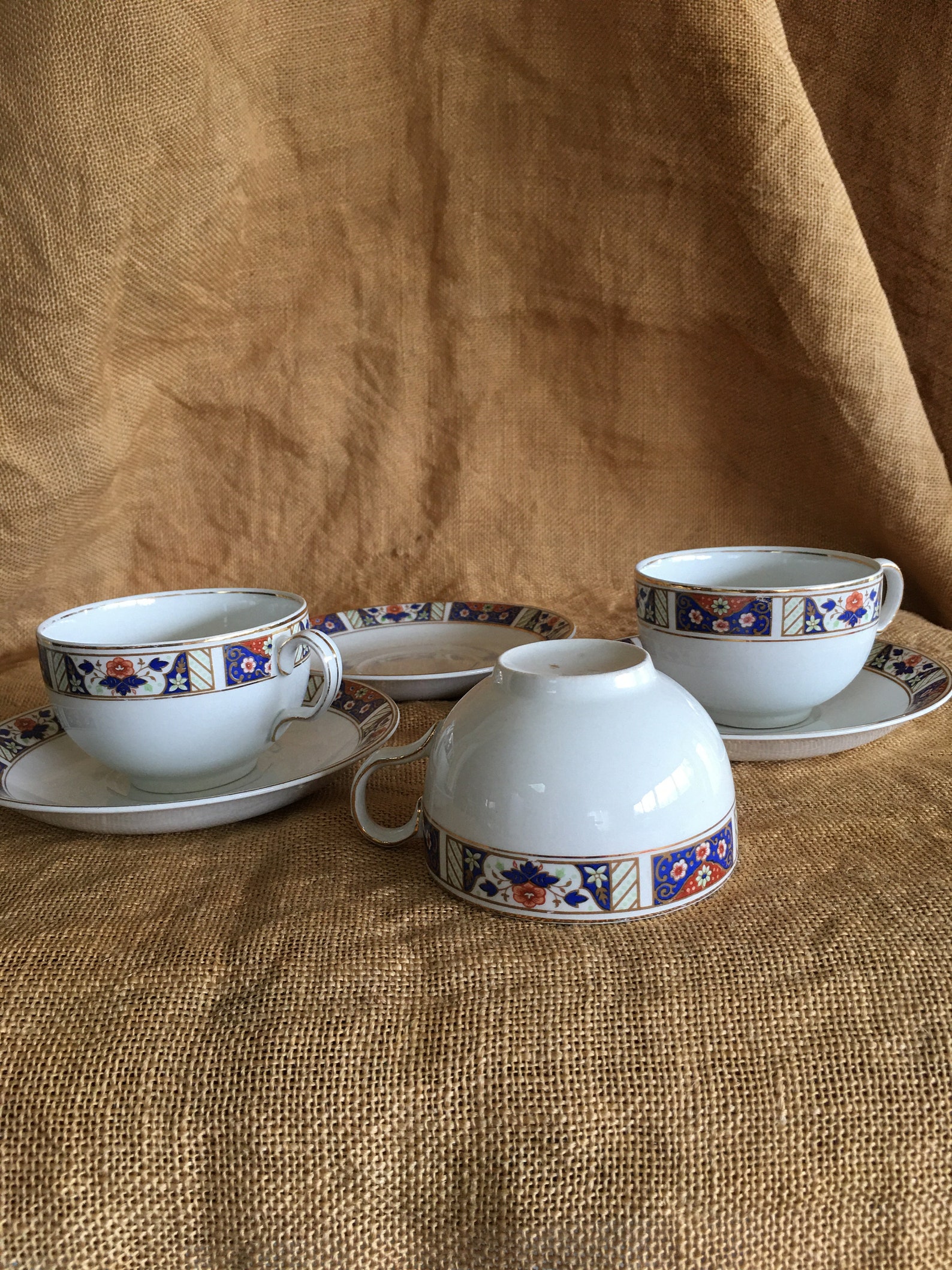 3 J&G Meakin Sol Tea Cup and Saucer Sets 1920 - Etsy