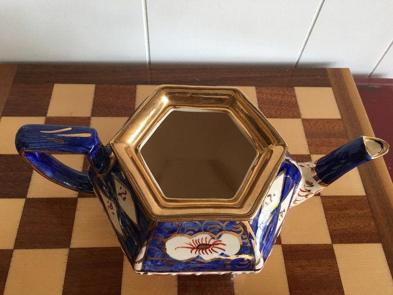 30's Gaudi Welsh Imari Teapot England - Etsy