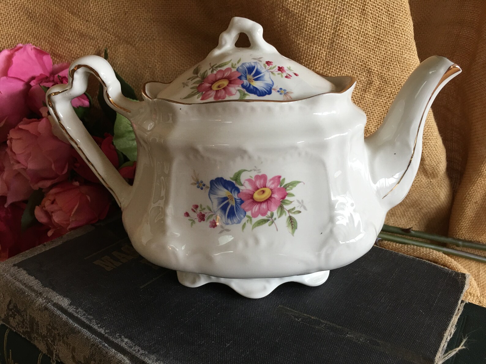 Arthur Wood Staffordshire Teapot 50's England - Etsy