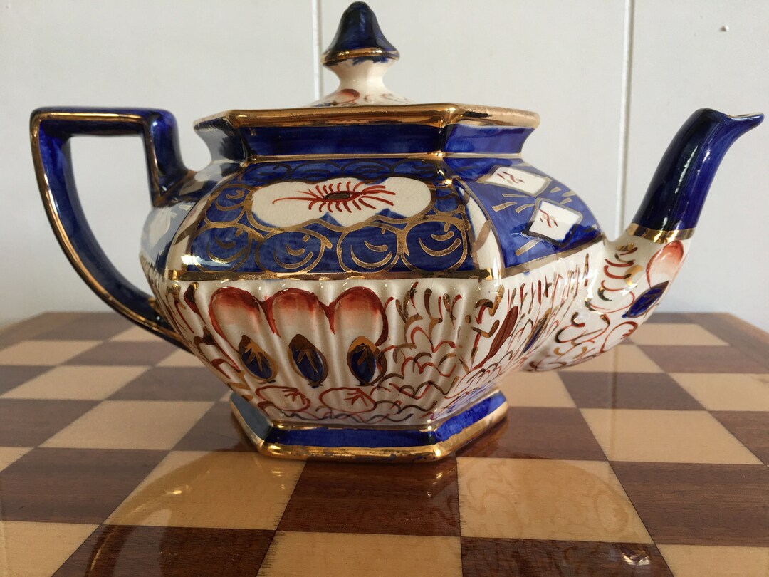 30's Gaudi Welsh Imari Teapot, England - Etsy