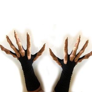 Long Finger Evil Witch Hands Flesh Claws Adult Halloween Costume ...