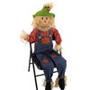 61 Large Sitting Scarecrow Cowboy Western Country Fall Outdoor ...
