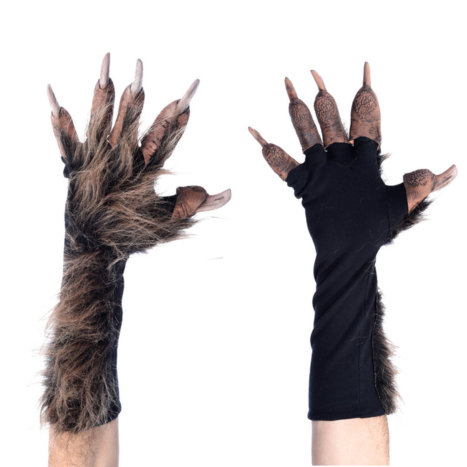 Brown Werewolf Beast Claws Hands Adult Halloween Hand Made USA - Etsy