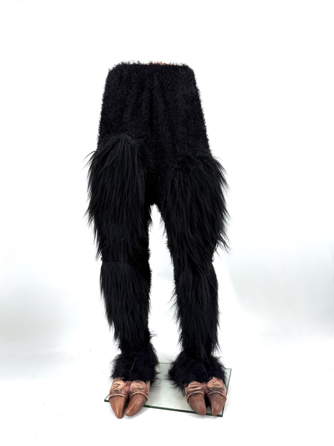 Black Cloven Hoof Legs Adult Furry Costume Hairy Pants & Feet - Etsy
