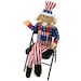 60 Large Sitting Uncle Sam Scarecrow Patriotic Fall Decor Decoration - Etsy
