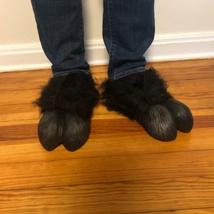 Black Hooves Feet Bull Minotaur Adult Shoe Covers Halloween Costume - Etsy