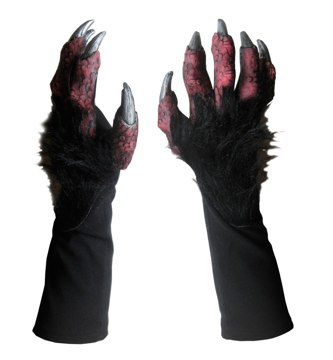 Red Devil Claws Hands Adult Halloween Hand Made USA Costume Gloves - Etsy