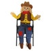 61" Large Sitting Scarecrow Cowboy Western Country Fall Outdoor ...