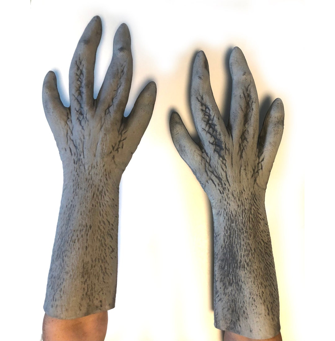 Large Gray Alien Hands Space Monster Adult Halloween Costume Gloves - Etsy