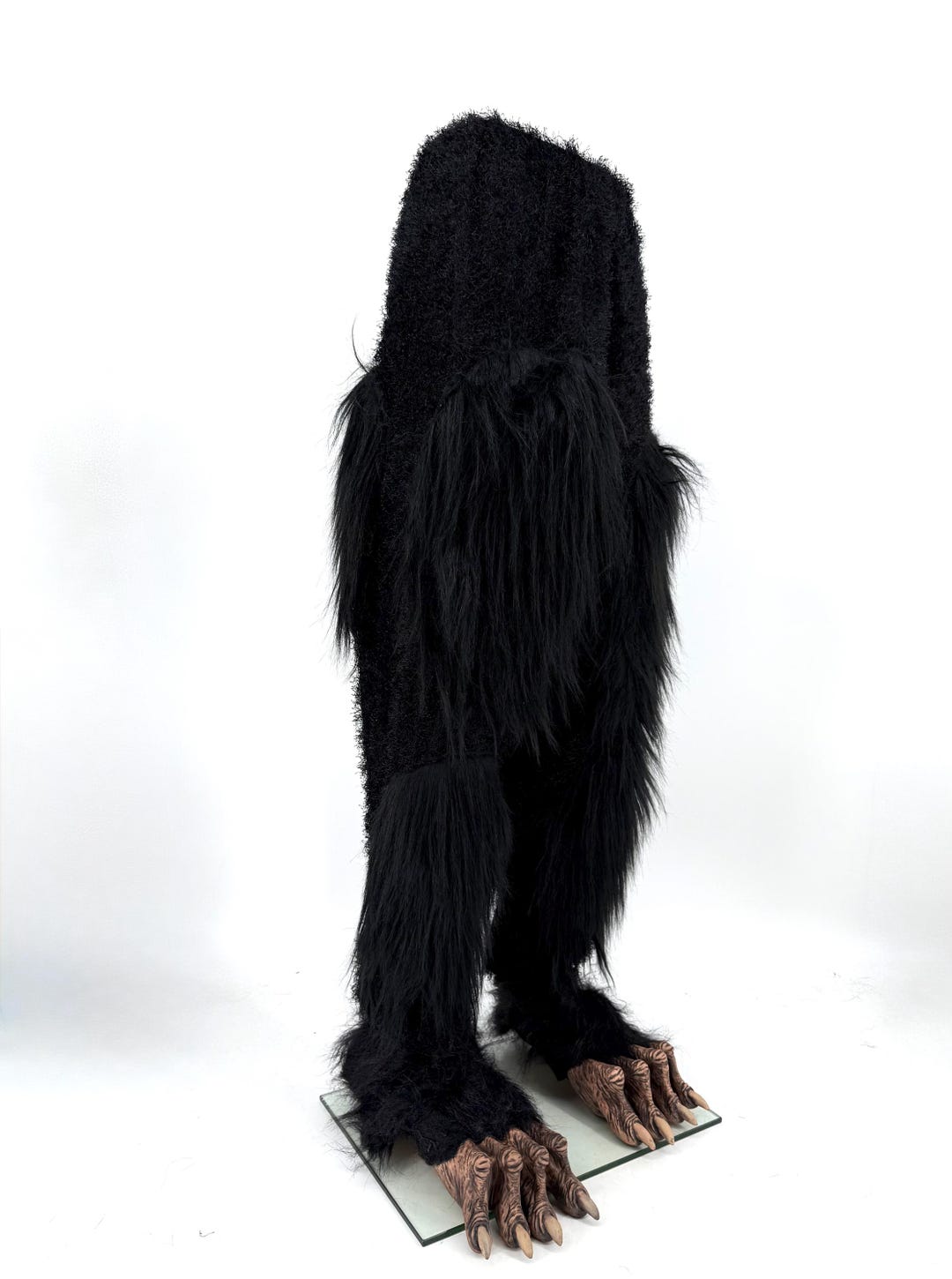 Werewolf Legs Black Beast Hairy Animal Pants and Feet Adult Halloween ...