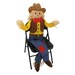 61" Large Sitting Scarecrow Cowboy Western Country Fall Outdoor ...