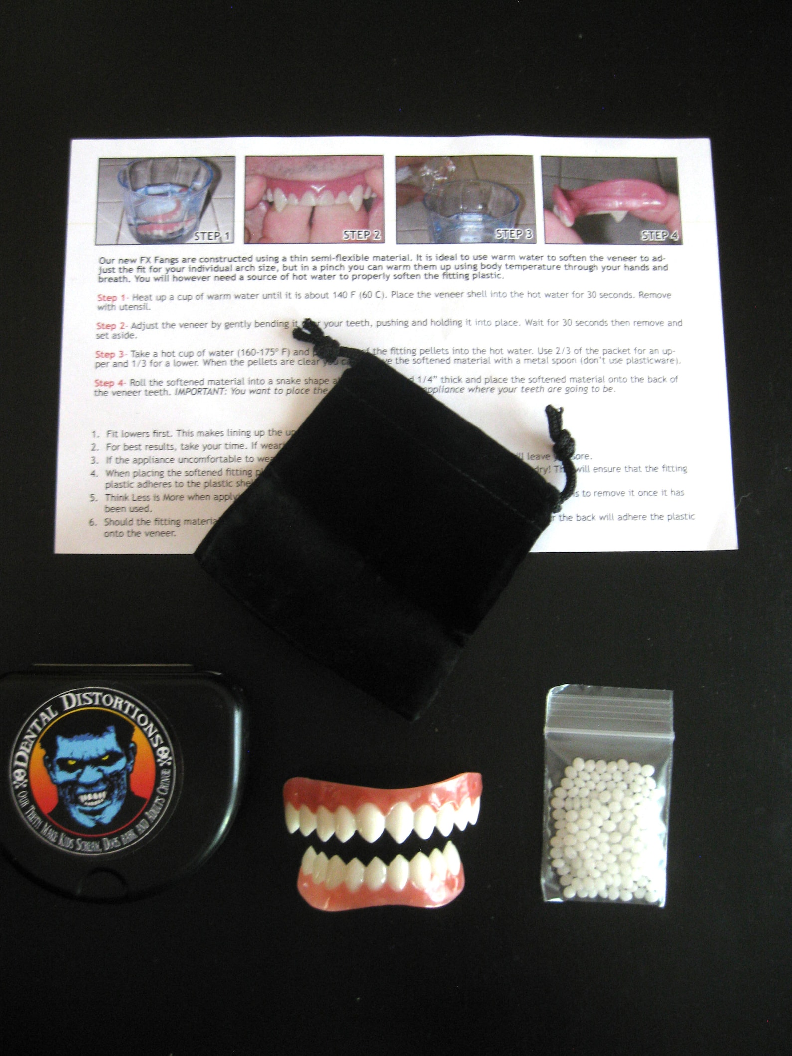 Grell Fangs 2.0 Anime Monster Villain Teeth Veneer Halloween Costume ...