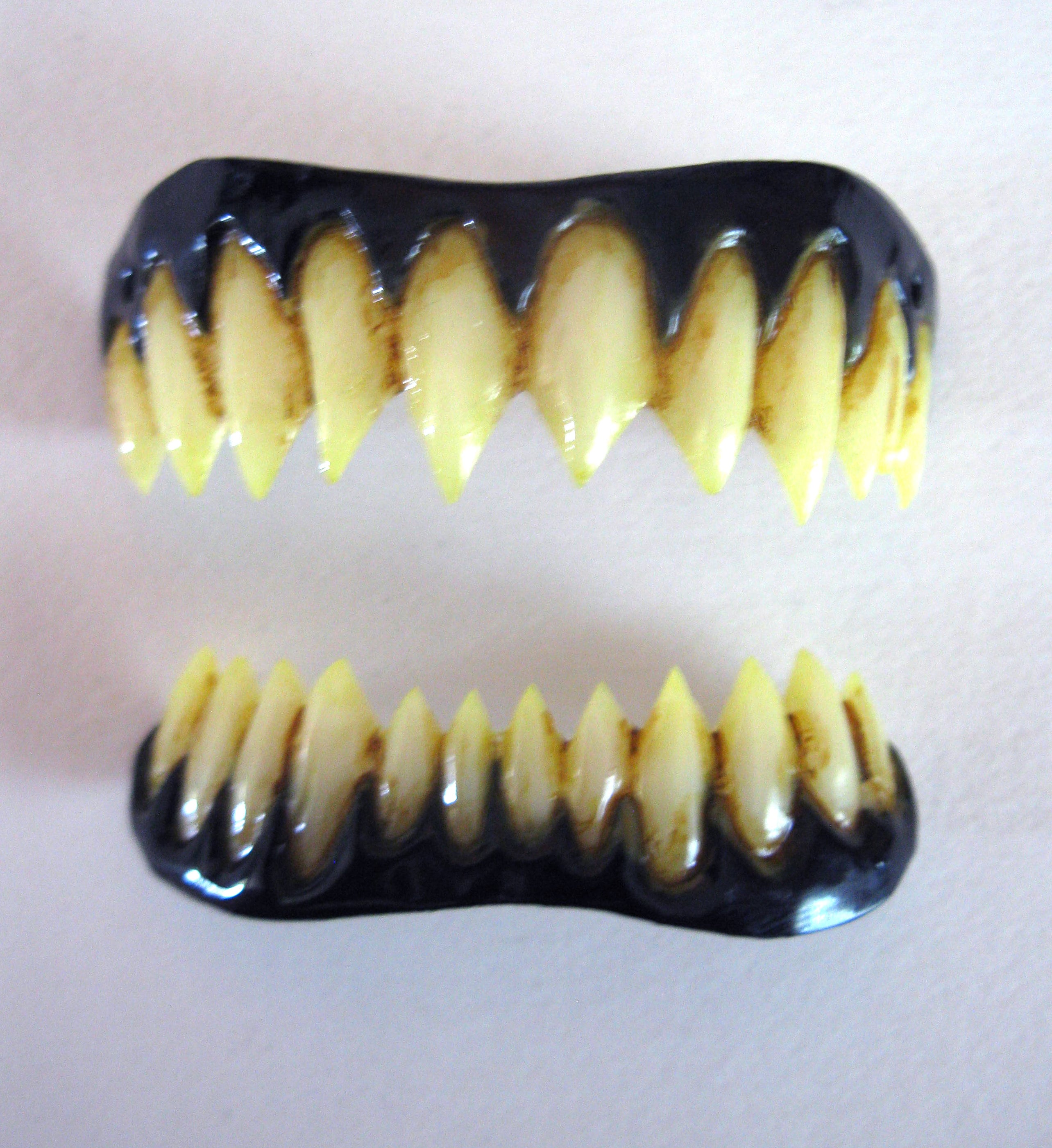 Black Pennywise Teeth Costume Appliance Veneers Dental - Etsy
