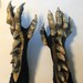 Golden Gold Dragon Claws Hands Adult Halloween Hand Made USA - Etsy