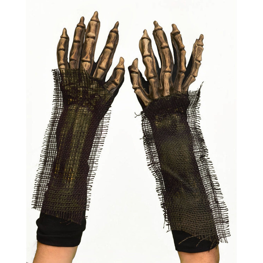 Grim Reaper Hands Rotting Skeleton Adult Halloween Hand Made USA ...