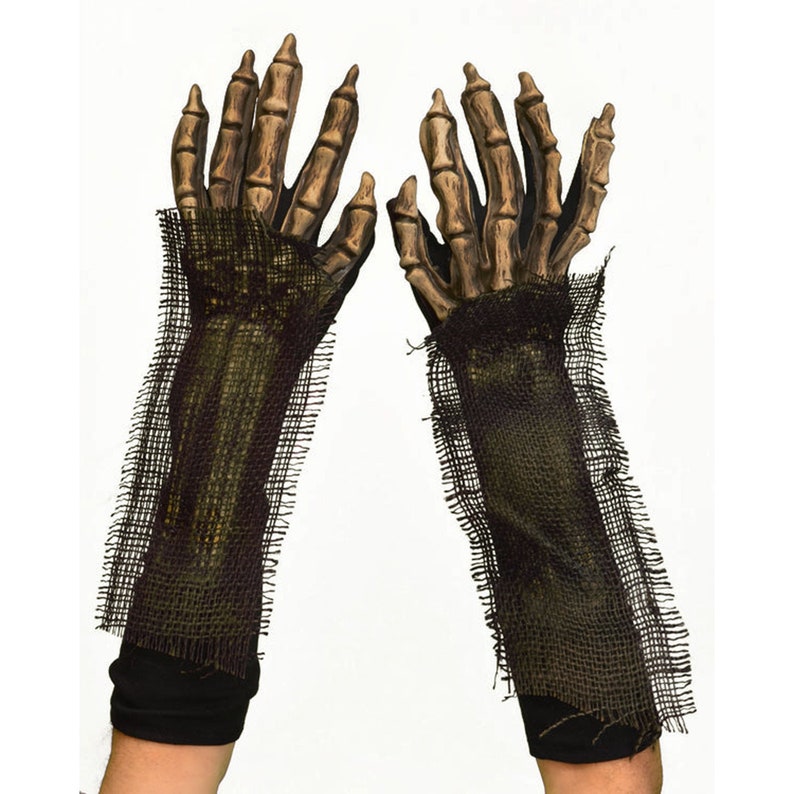Grim Reaper Hands Rotting Skeleton Adult Halloween Hand Made - Etsy