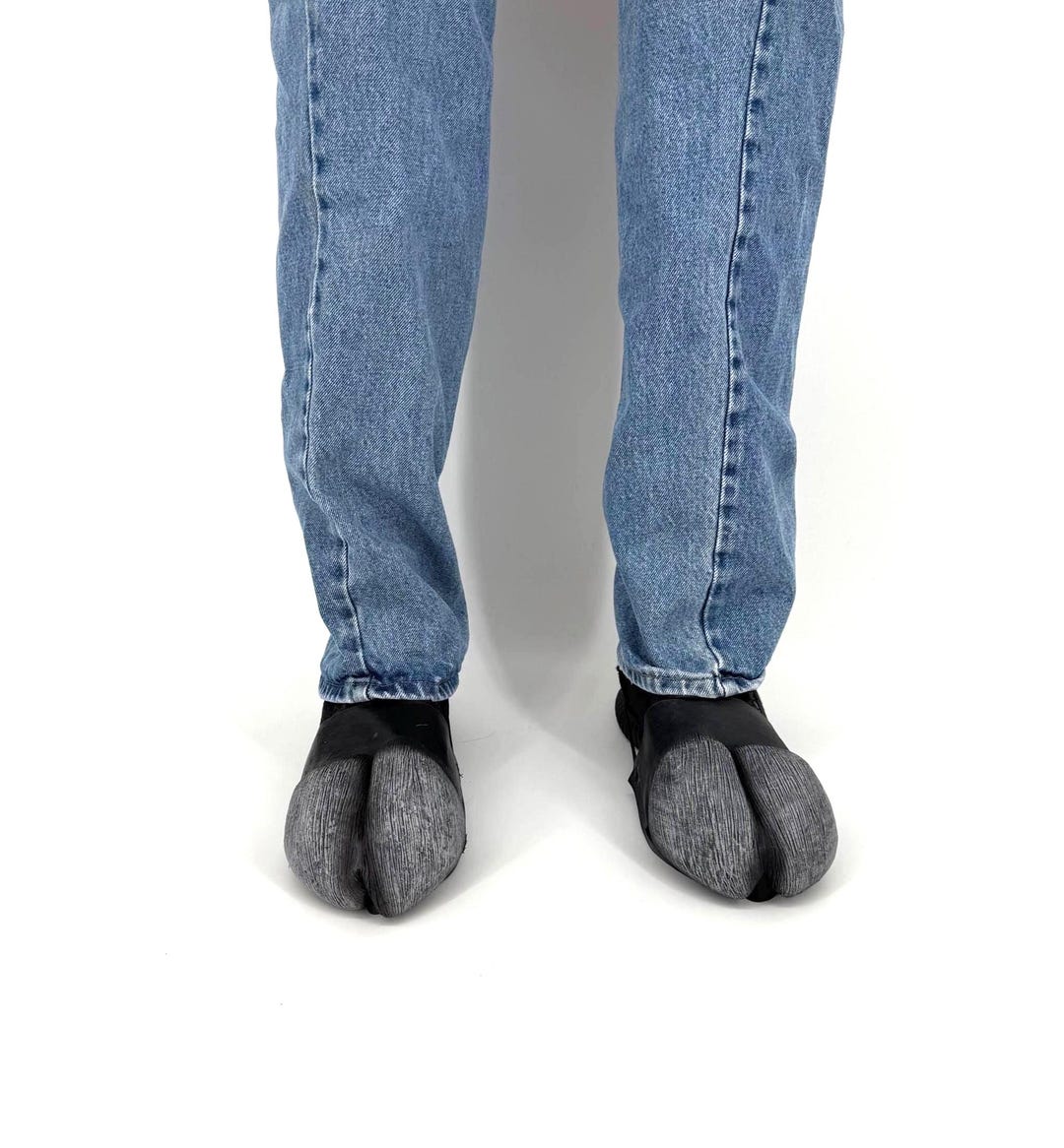 Black & Gray Hooves Shoe Covers Minotaur Devil Adult Hoof Costume ...