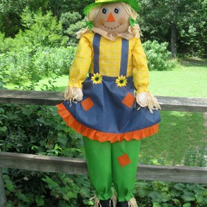60" Large Sitting Female Scarecrow Fall Decor Decoration - Etsy