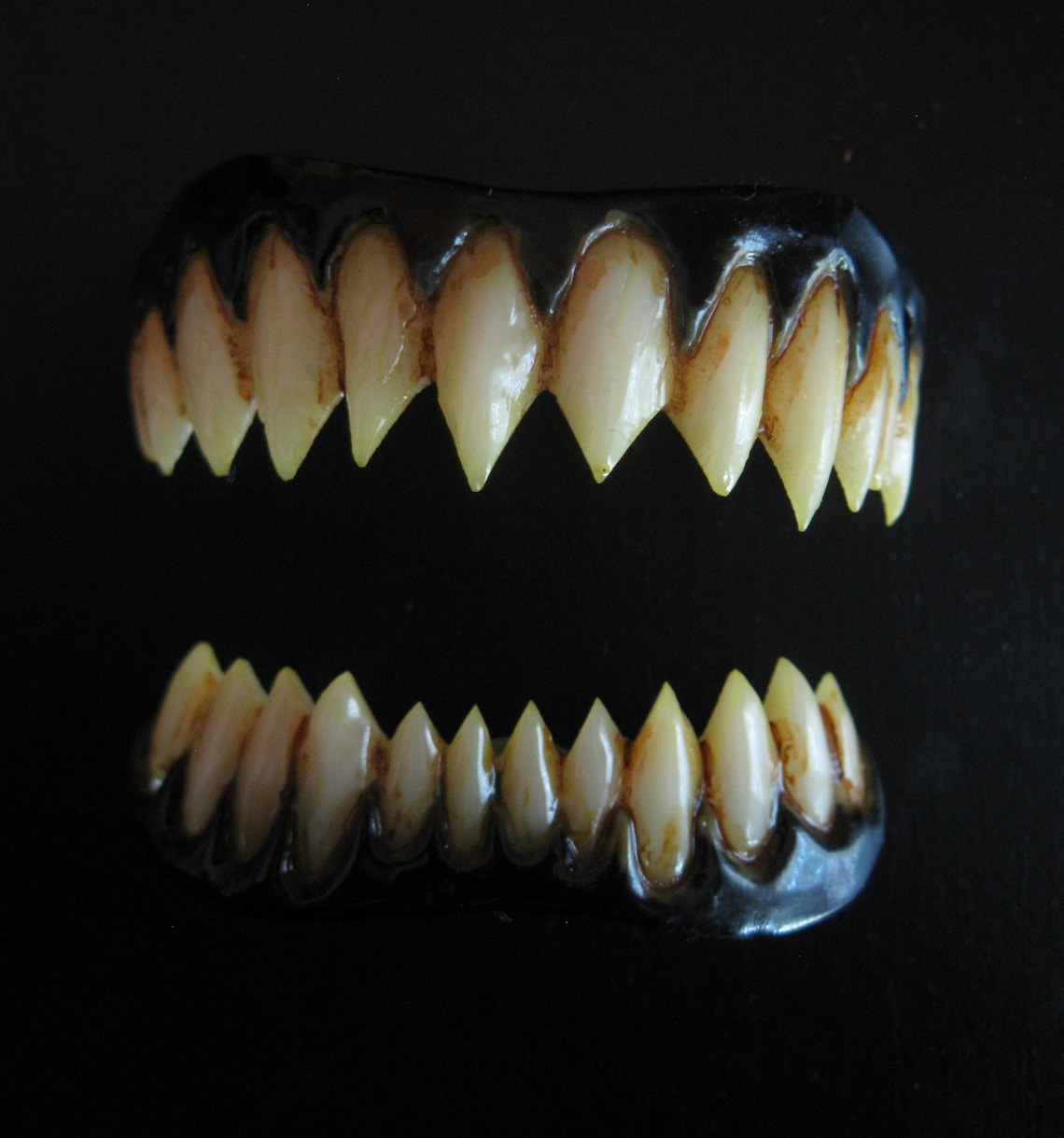 Black Pennywise Teeth Costume Appliance Veneers Dental - Etsy
