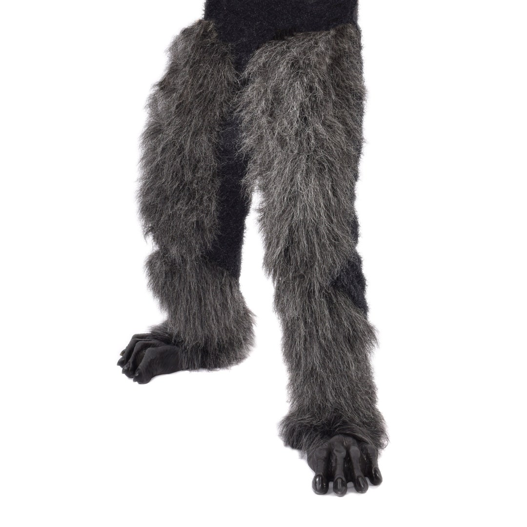 Gray Legs and Feet Werewolf Wolf Beast Hairy Pants and Feet Adult ...