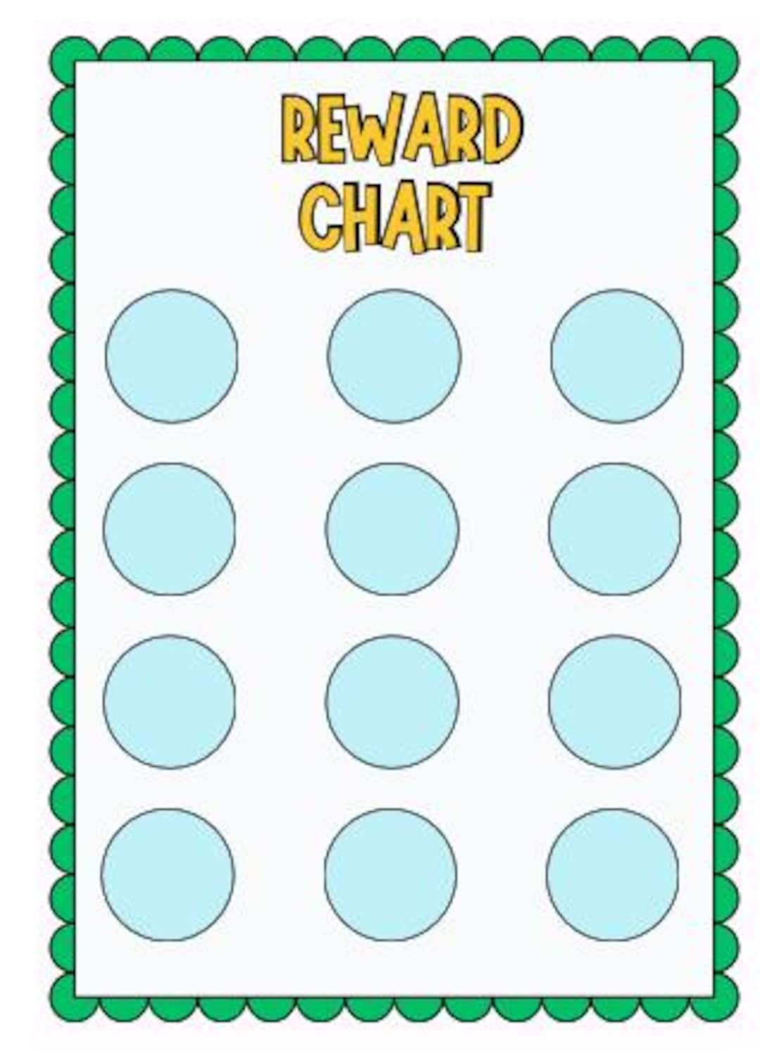 Three (3) Toddler Sticker Reward Charts - Etsy
