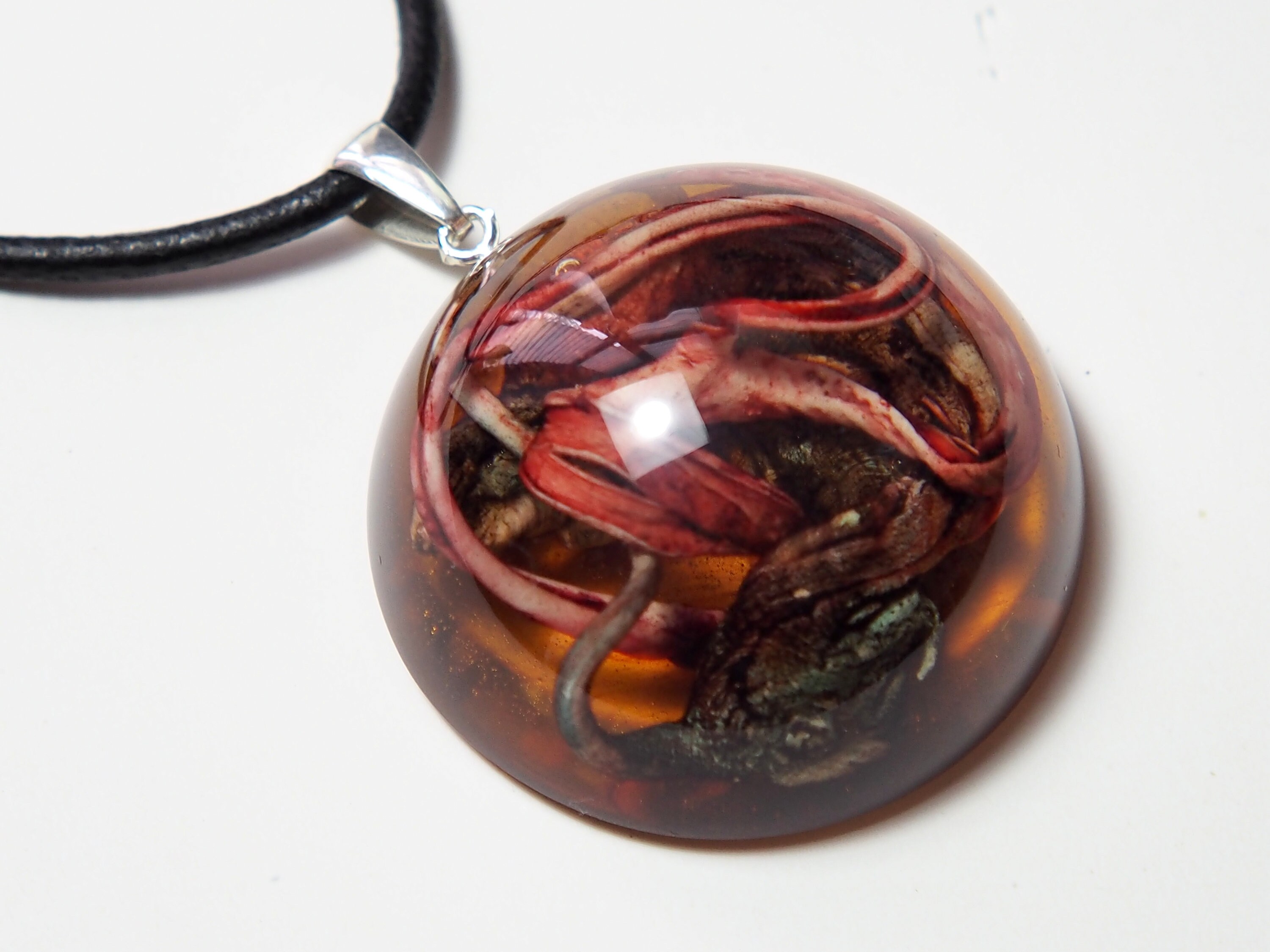 Resin Abstract Pendant,alternative Resin Necklace, Contemporary Art ...